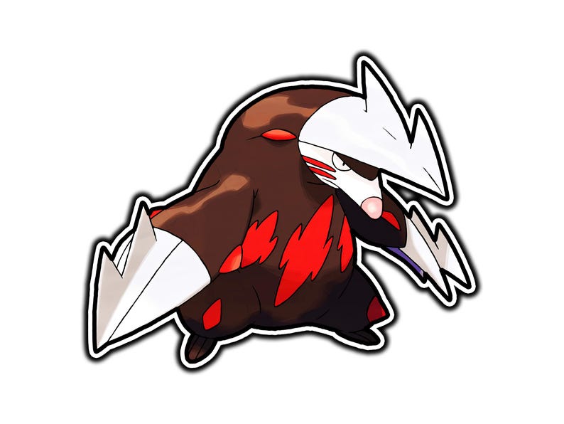 Excadrill Cute Anime Sticker | Waterproof Vinyl Decal for Laptop, Water ...