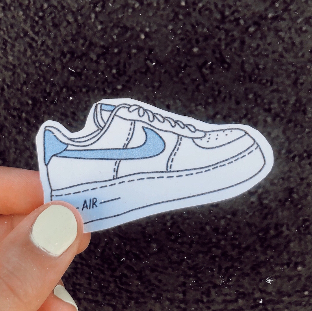 Air Force 1 Sticker - Blue - Etsy