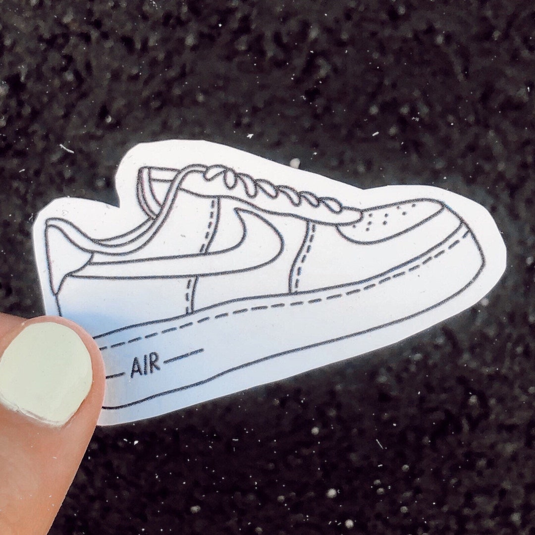Air Force 1 Sticker - White - Etsy