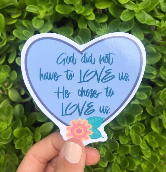 Gods Love Sticker | Etsy