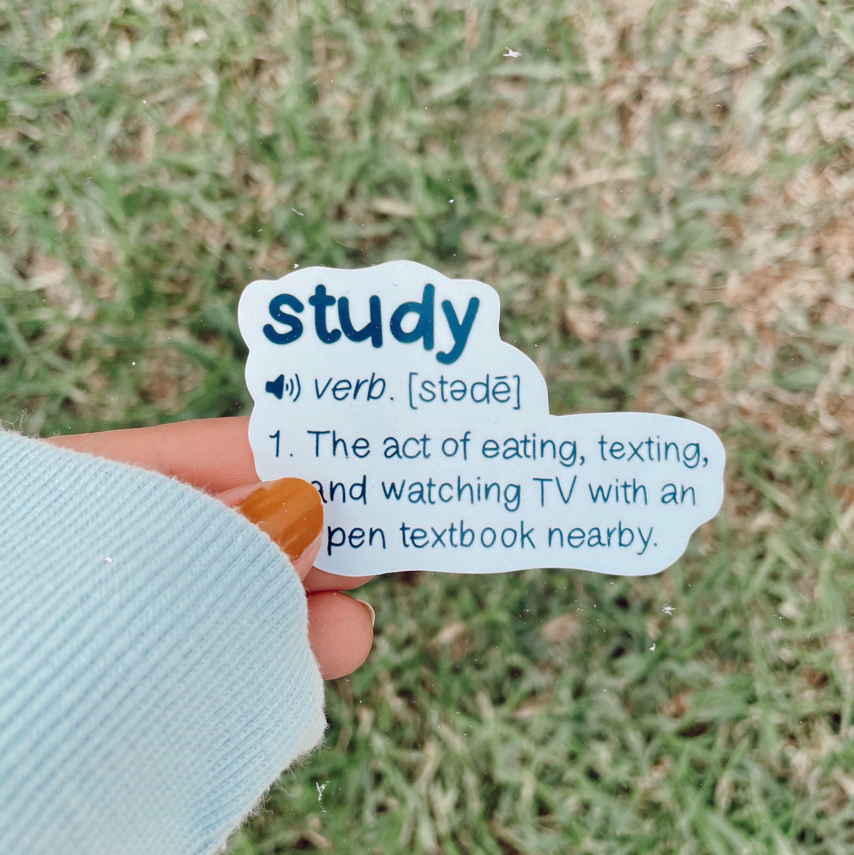 Study, a Verb....sticker - Etsy