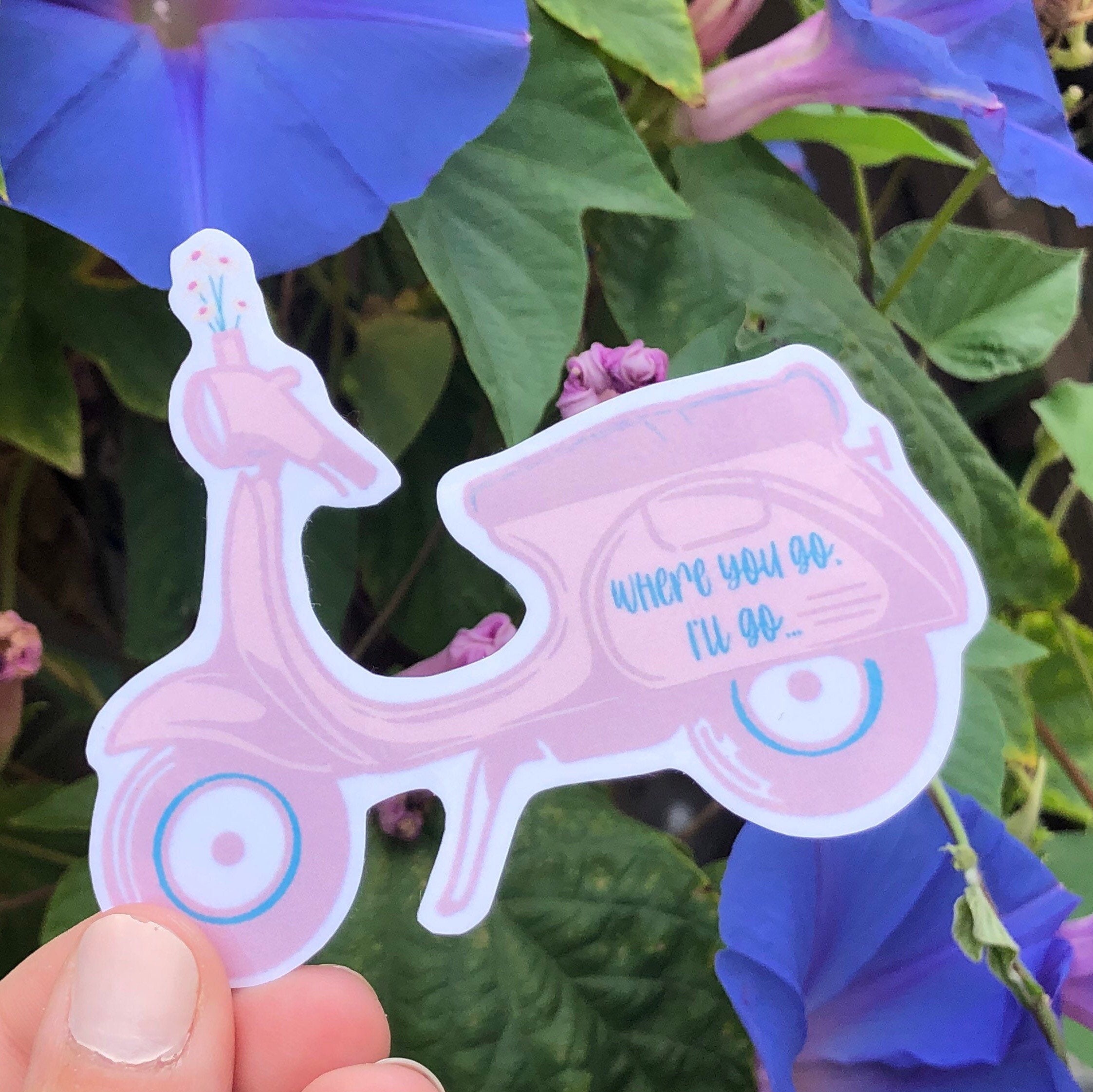 Moped Sticker - Etsy