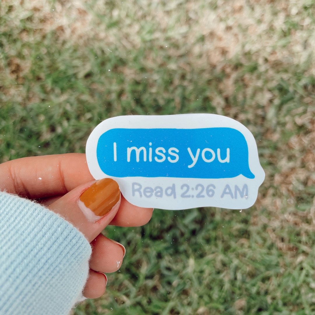 Text Bubble...i Miss You Sticker - Etsy