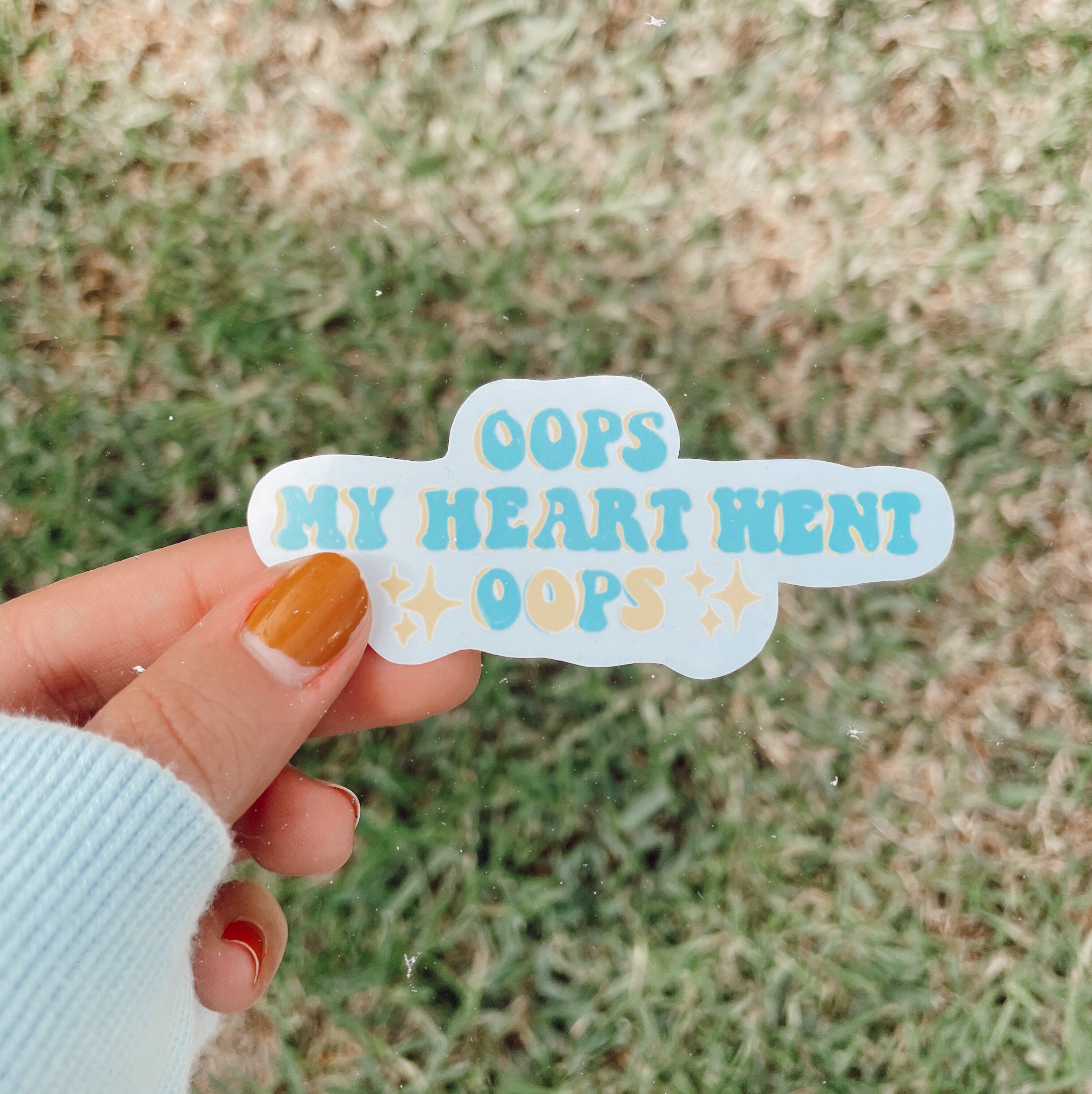 Oops My Heart Went Oops Sticker - Etsy