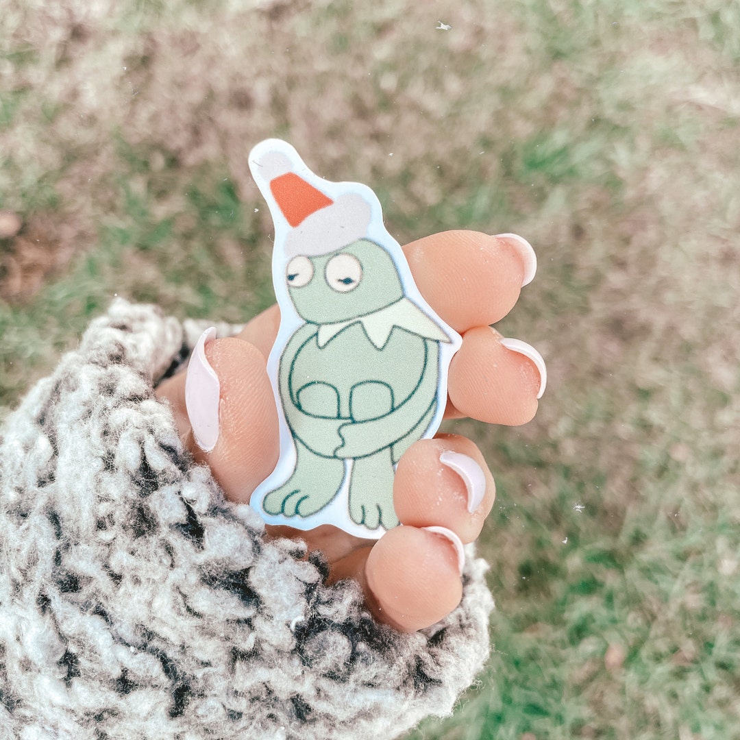 Kermit Christmas Sticker - Etsy