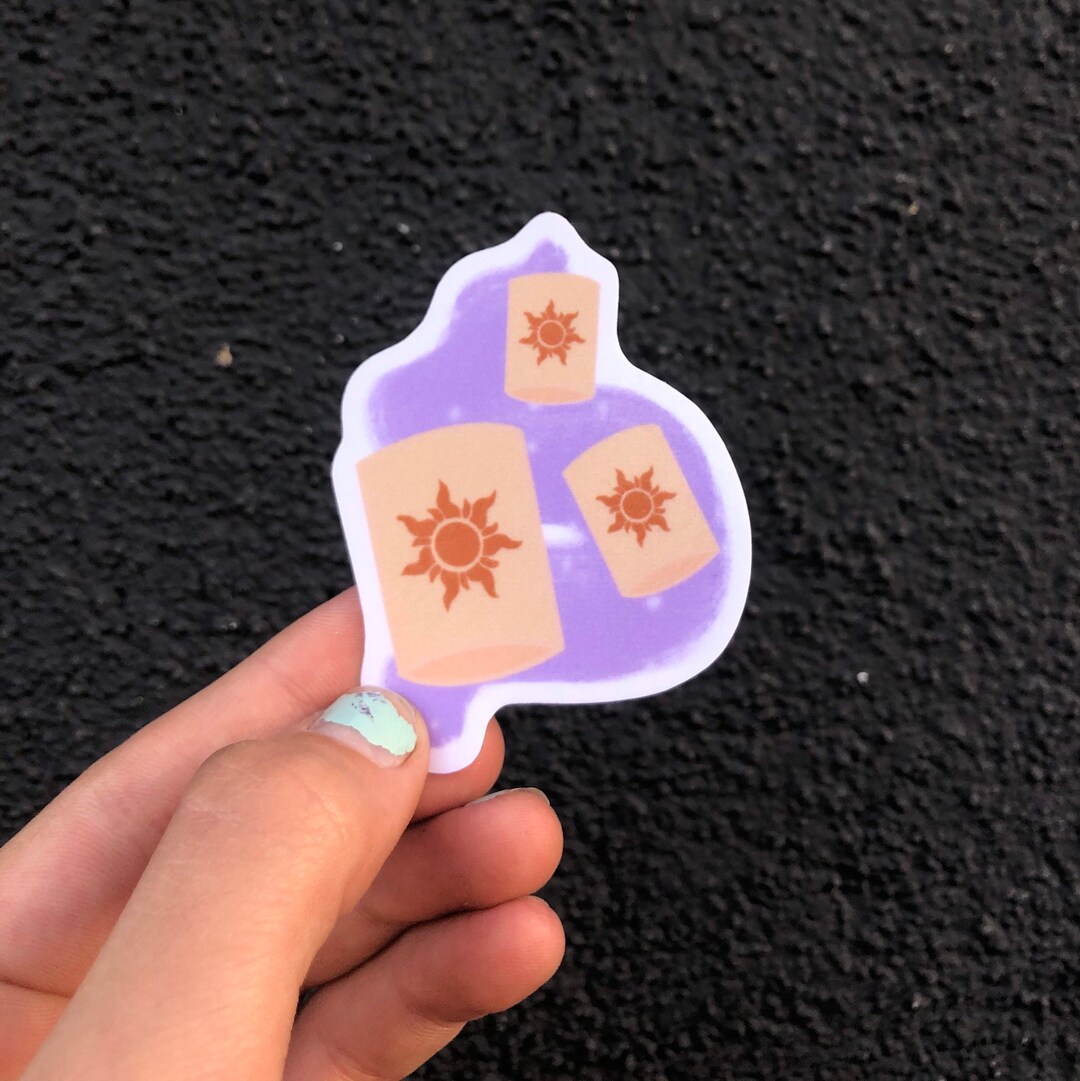Tangled Lanterns Sticker - Etsy