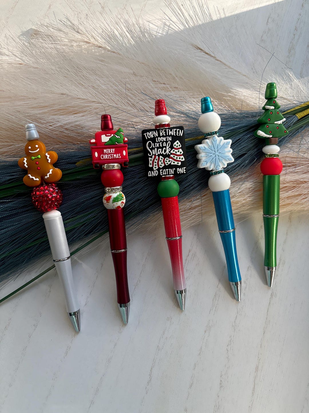 Christmas/winter Beaded Pens!! - Etsy