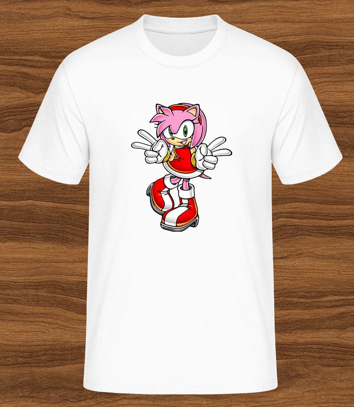 Sonic The Hedgehog Amy Rose Unisex White Cotton Tee Shirt | Etsy