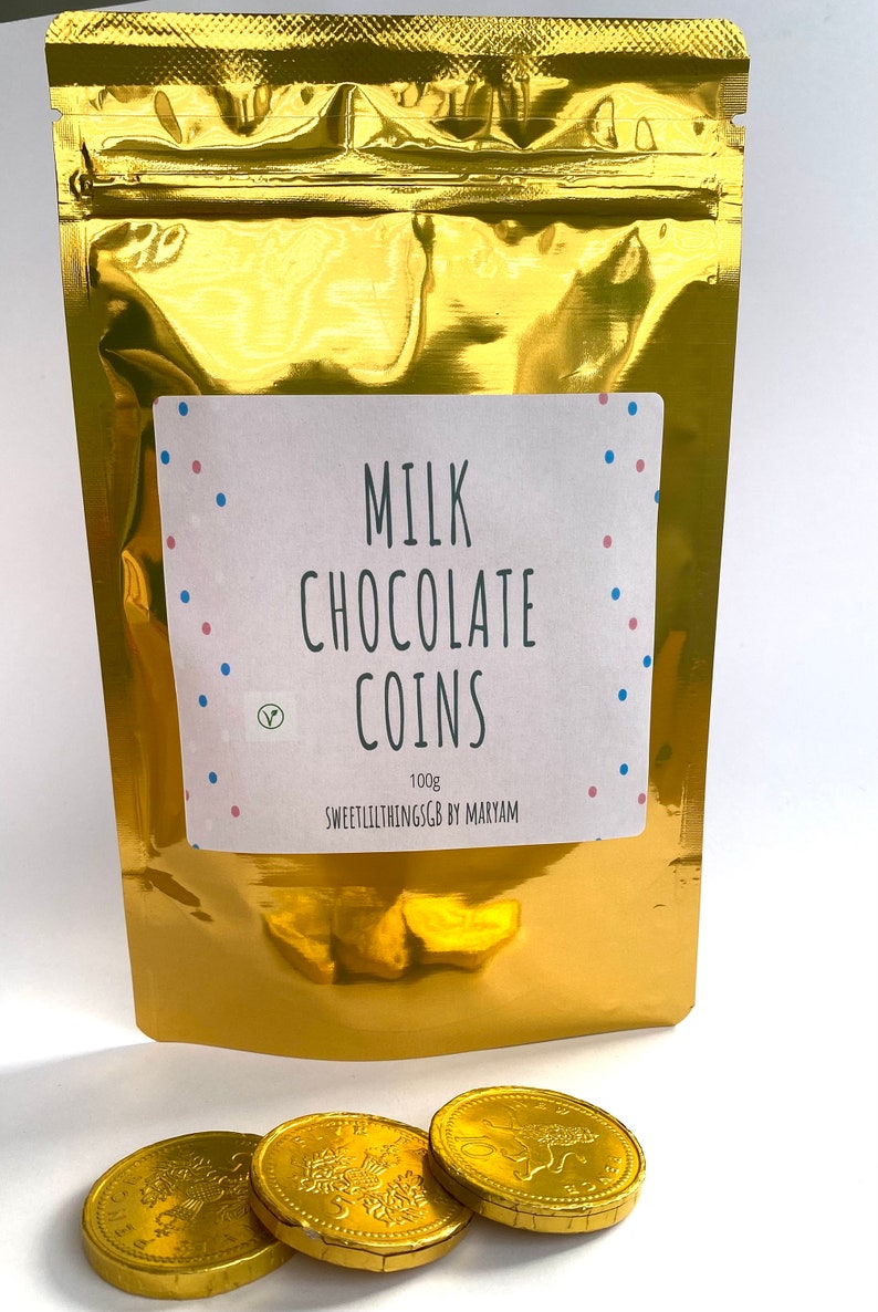 Gold Milk Chocolate Coins 100g - Etsy