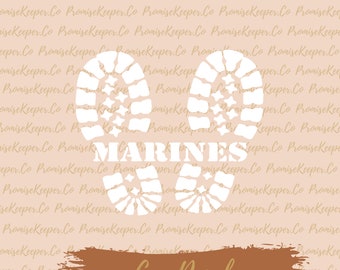 Marine Boot Print - Etsy