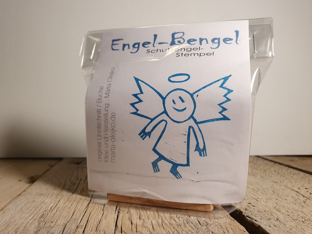 Stamp engel-bengel Hand-cut - Etsy