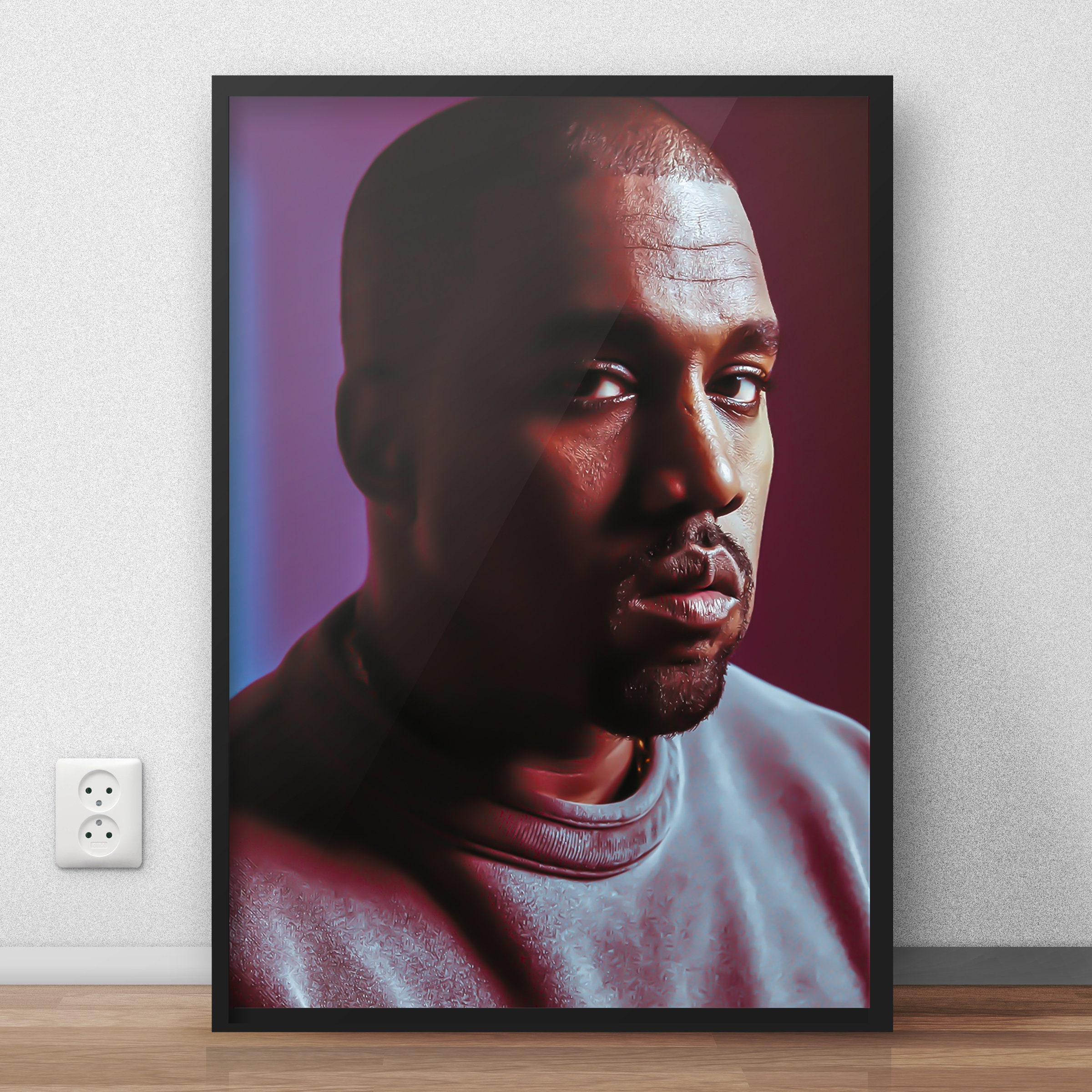 Kanye West Canvas Print Kanye West Art Yeezy Custom Canvas | Etsy