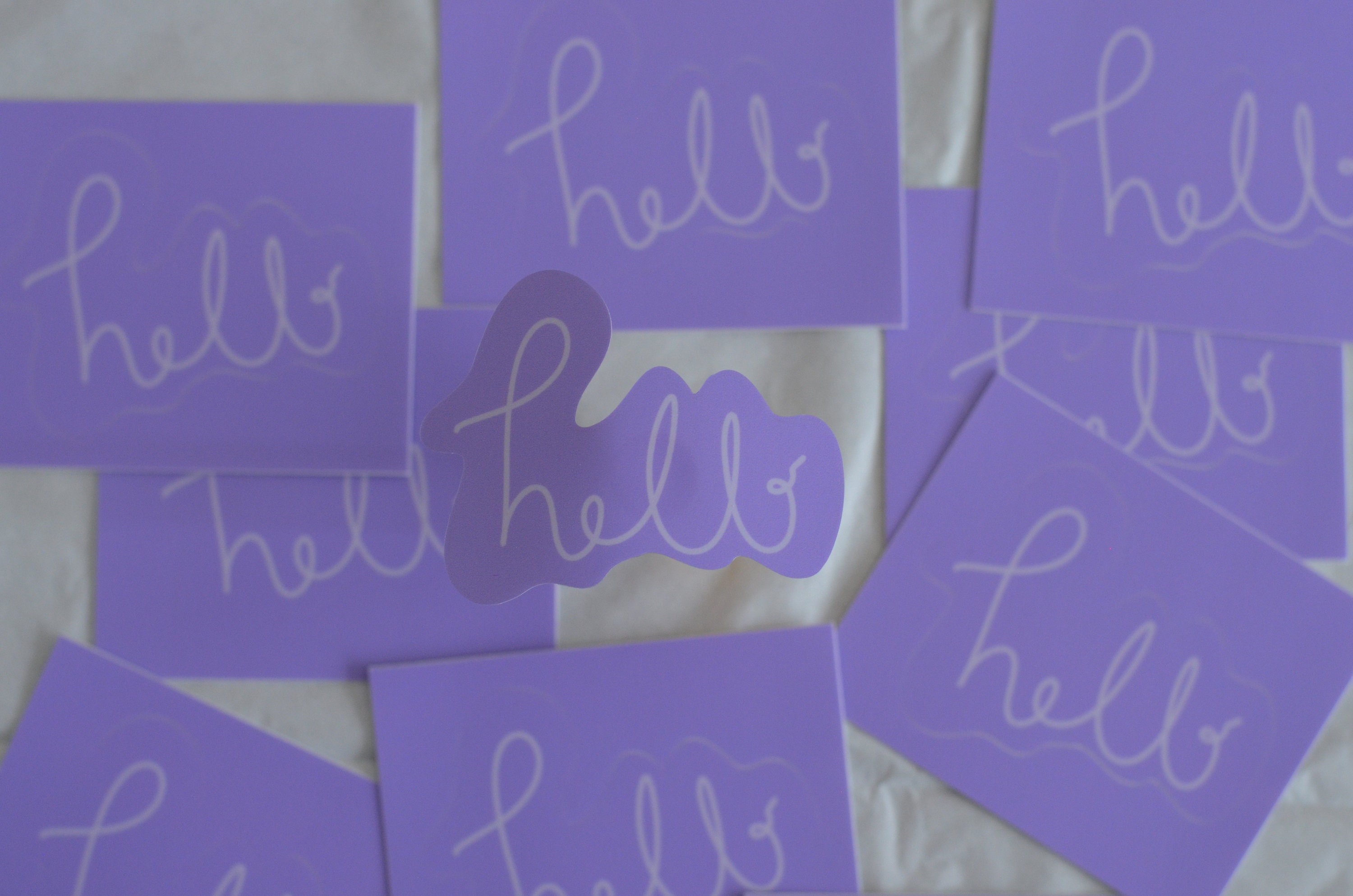 Hello - Kiss Cut - Vinyl Sticker! - Etsy