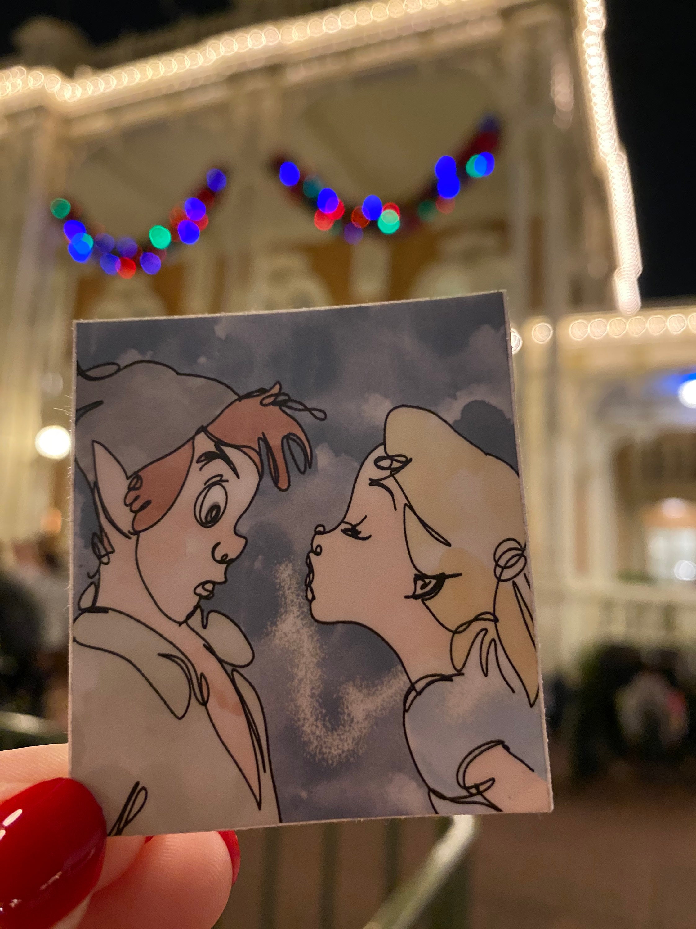 Peter Pan and Wendy Kiss Inspired Sticker - Etsy