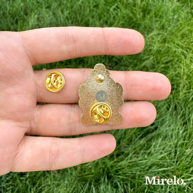 Hungarian Floral Pin: Gold Plated Enamel Folk Art Design - Etsy