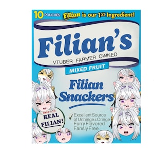 Indie Vtubers Chibidoki, Onigiri, Fillian, Neuro-sama, Nimi Stickers ...