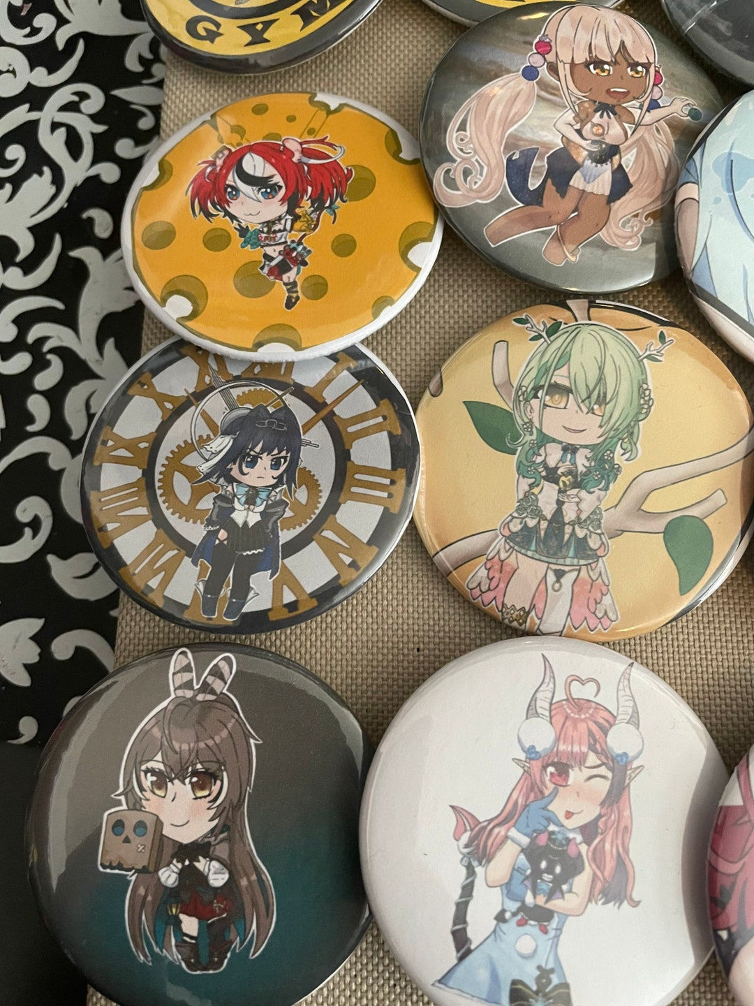 Hololive En Holo Council Buttons and Charms - Etsy