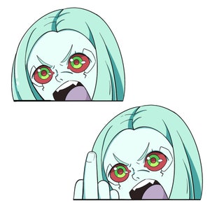 Rebecca, Lucy, David From Cyberpunk Edgerunners Peek Stickers ...