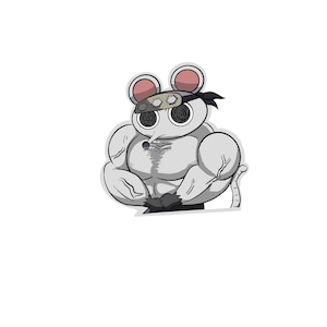Buff Muscular Mice Anime Mouse Rat Stickers Vampire Hunter Peak ...