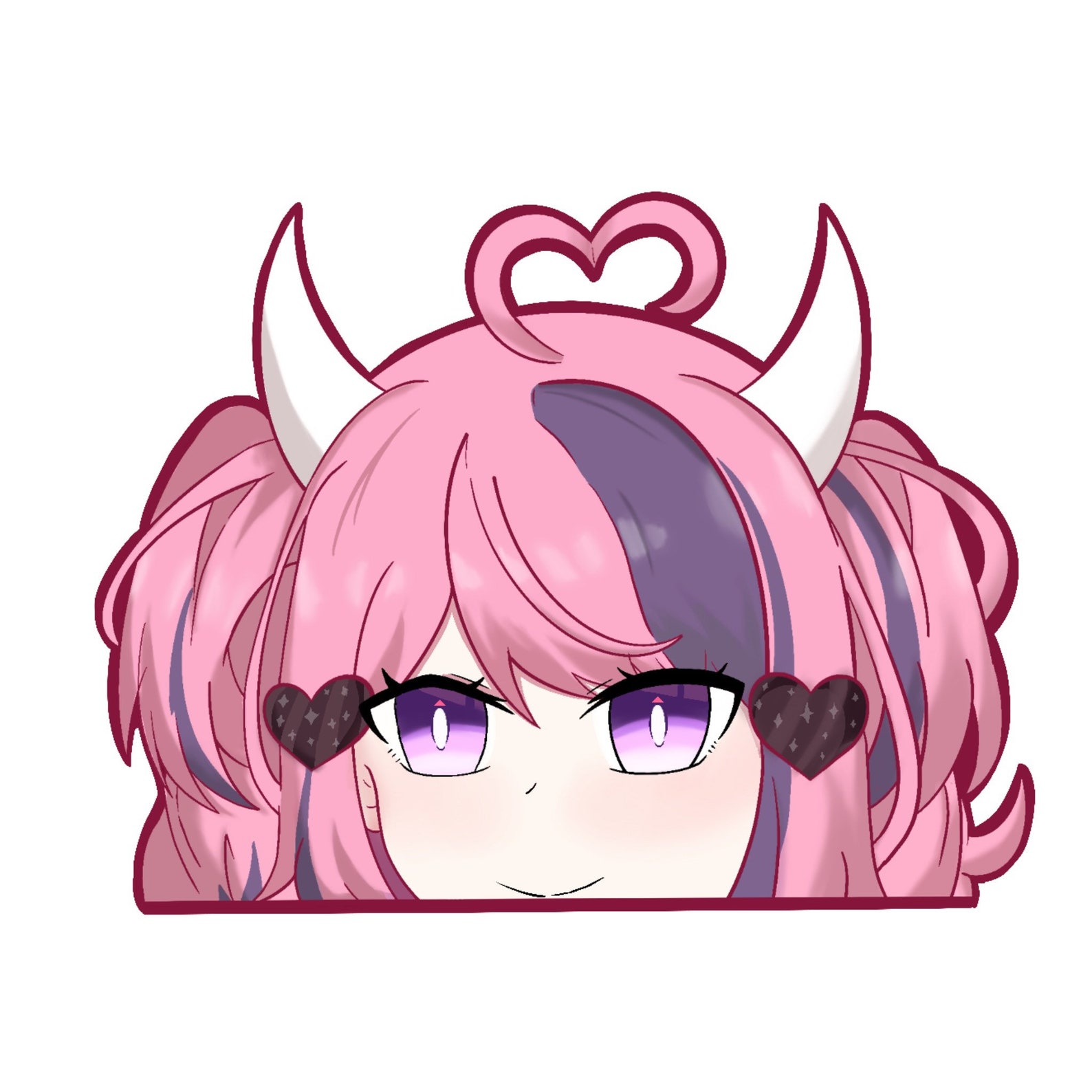 Ironmouse Cute Vtube Anime Peek Stickers Profits to Immune Deficiency ...