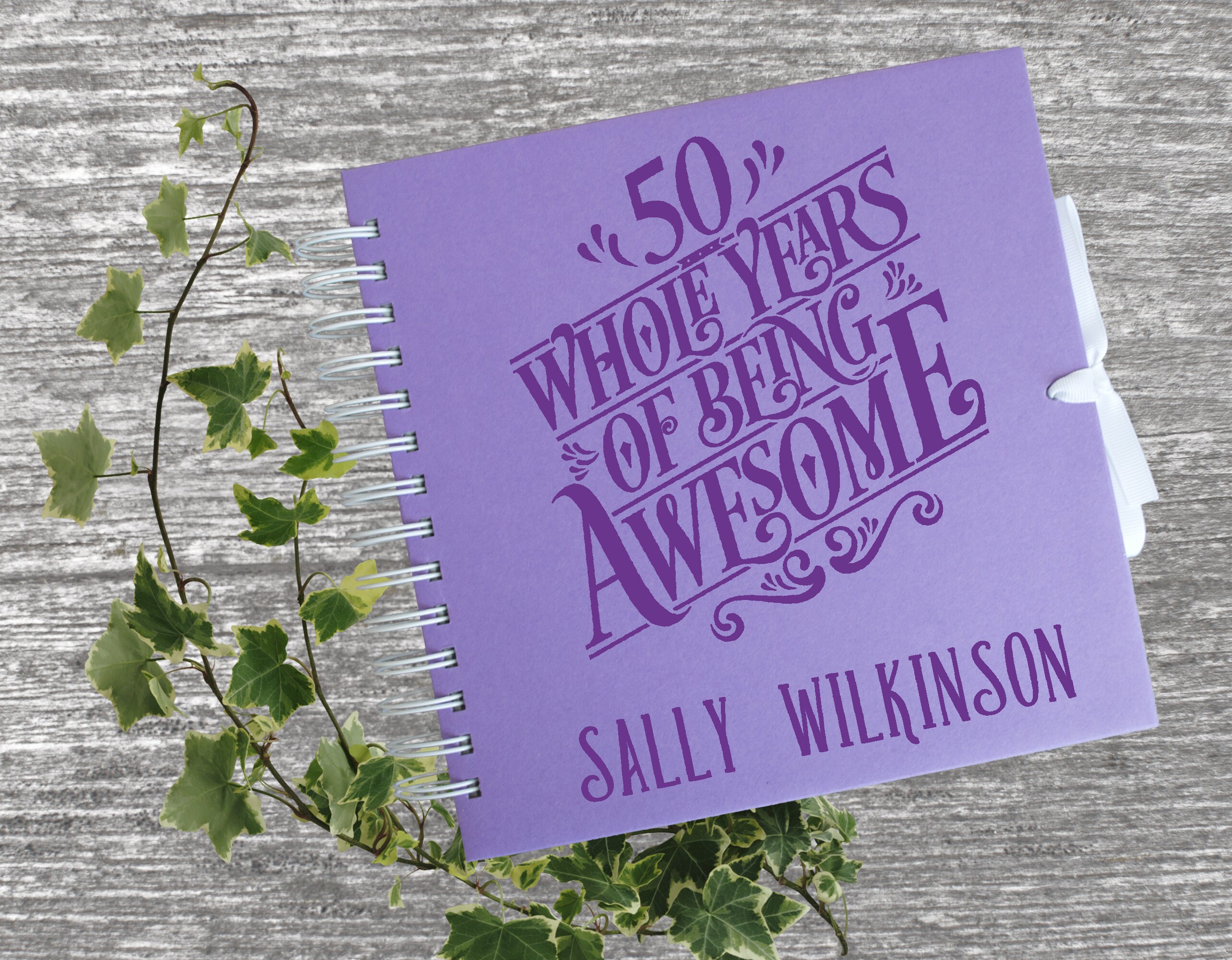 50th Birthday Memory Book / Album / Journal / Scrapbook / - Etsy UK