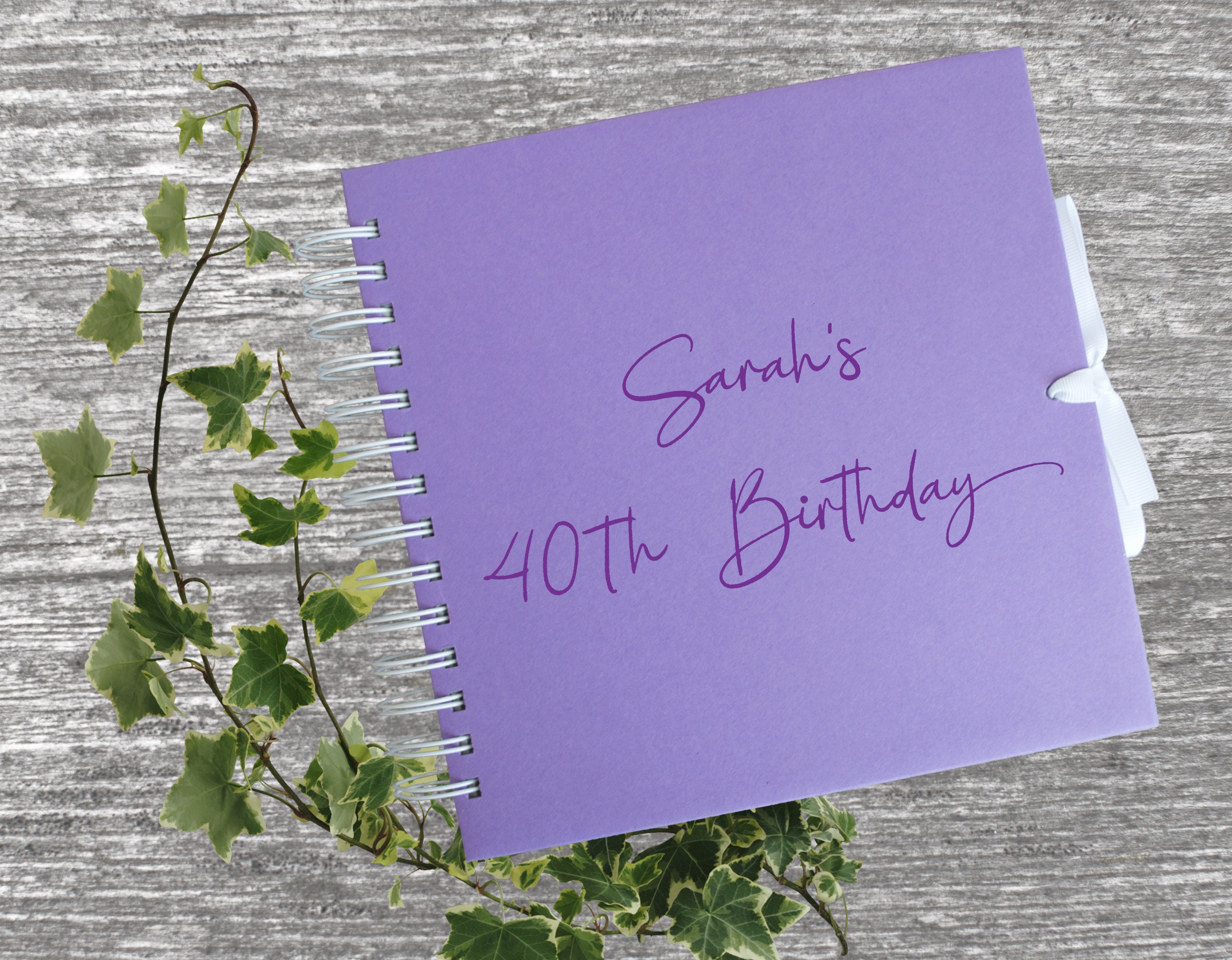 40th Birthday Memory Book / Album / Journal / Scrapbook / - Etsy UK