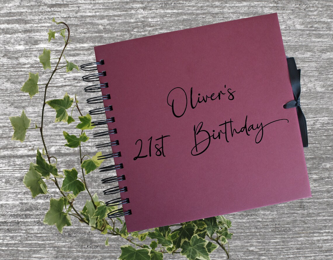21st Birthday Memory Book / Album / Journal / Scrapbook / - Etsy UK