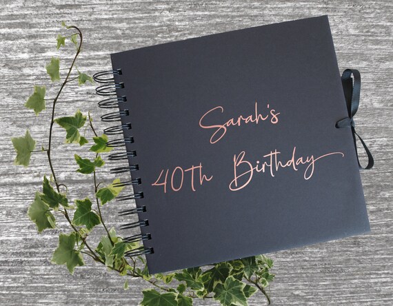 40th Birthday Memory Book / Album / Journal / Scrapbook / | Etsy UK