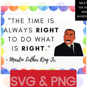 Martin Luther King Jr. Quote - MLK SVG and PNG, Teacher, Education, T ...
