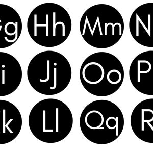 Alphabet Circles - SVG, PNG, PDF - Teacher - Classroom - Back to School ...