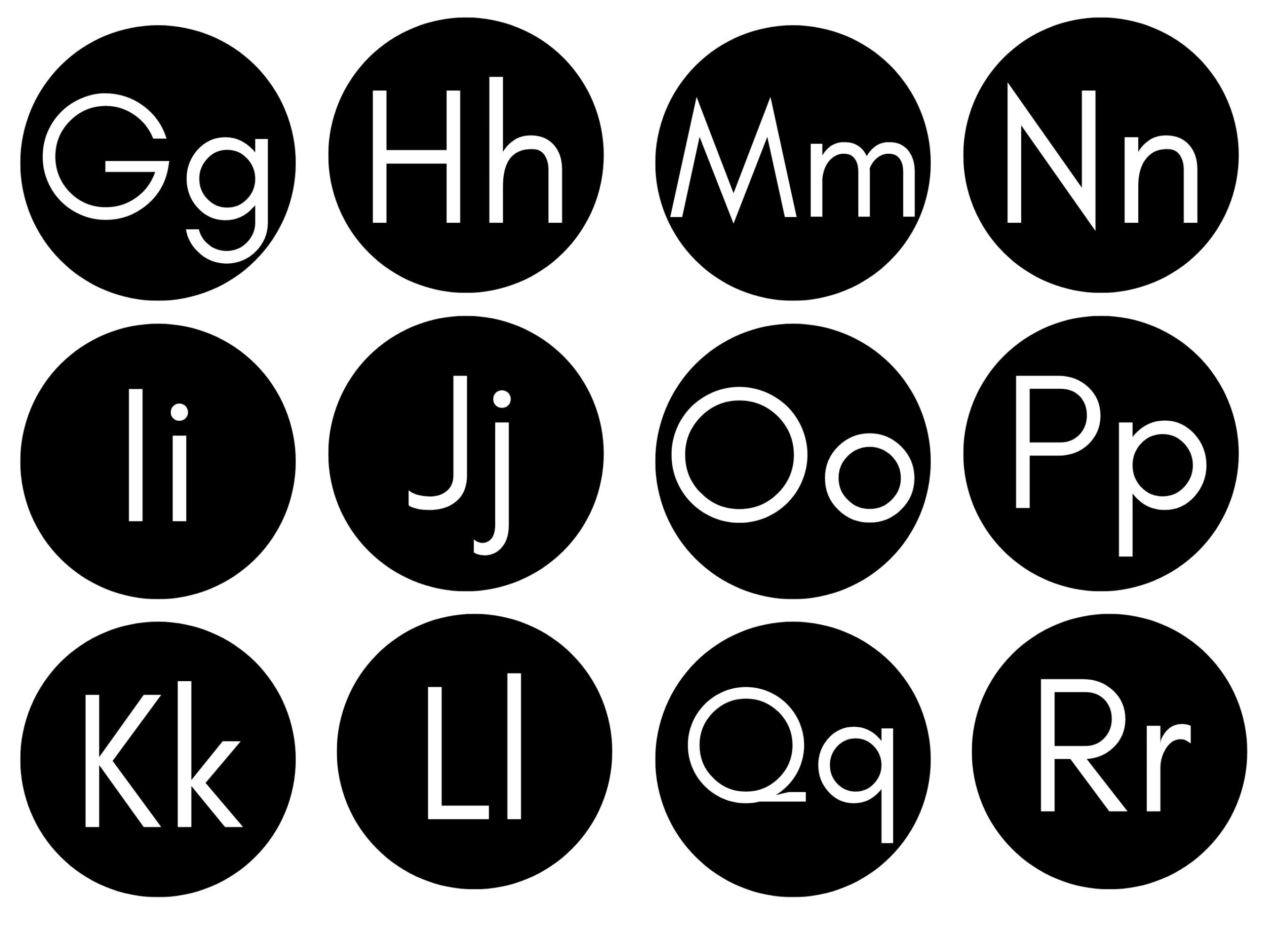 Alphabet Circles - SVG, PNG, PDF - Teacher - Classroom - Back to School ...