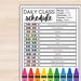 Editable Daily Class Schedule Template | Canva & Google Slides ...