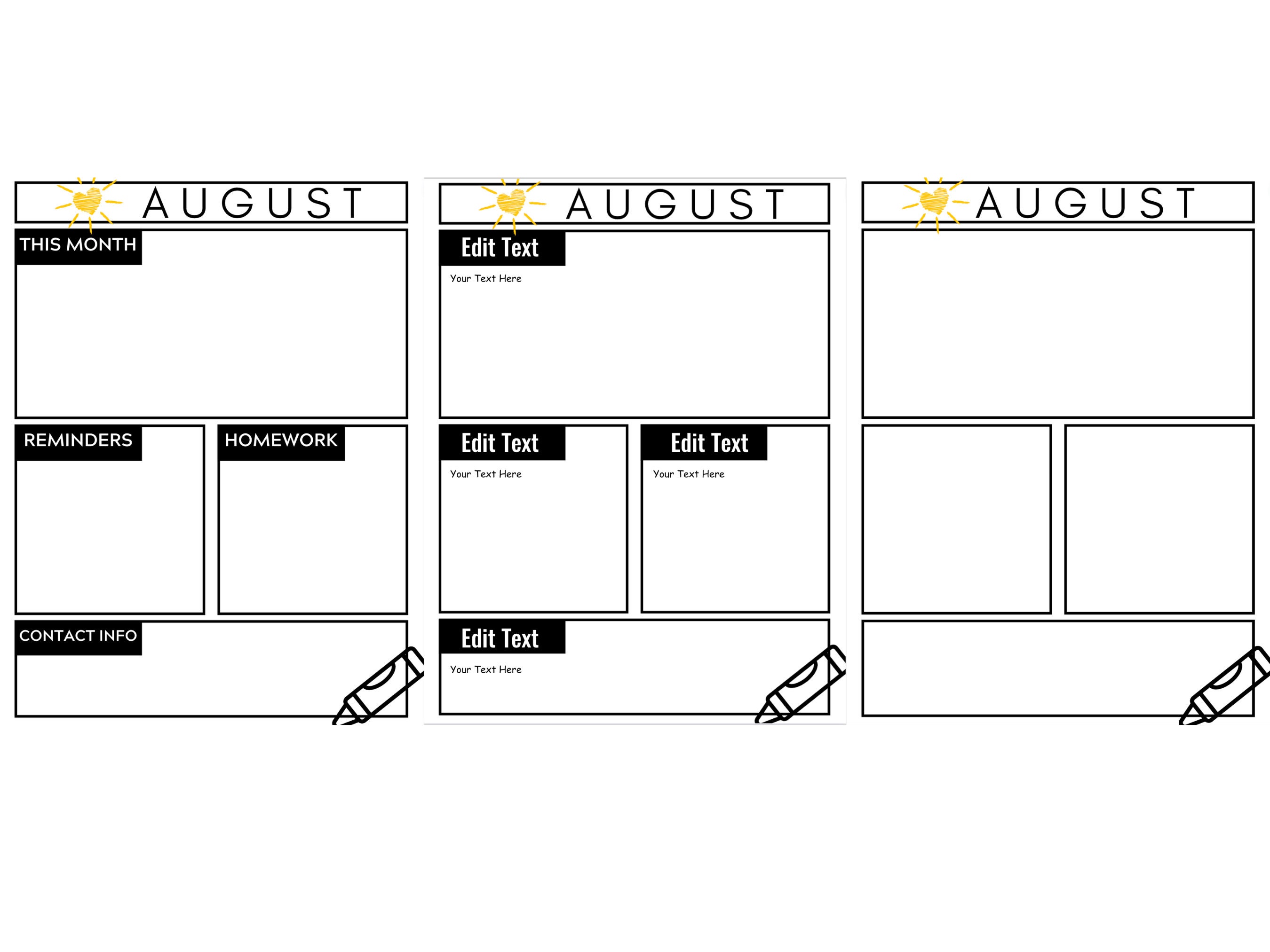 Editable Monthly Classroom Newsletter - Simple - Version 1 - Google ...