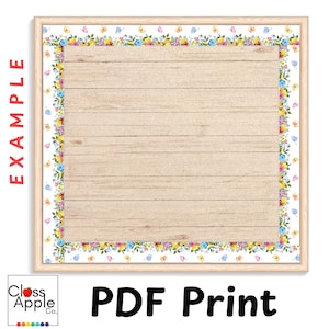 Spring Floral Borders | Printable PDF Classroom Decor | 3 Styles ...