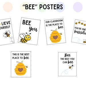 Classroom Bee Posters - Summer School - Classroom Decor - "bee" and "be ...