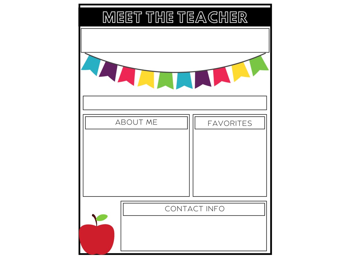 Editable Meet the Teacher Template for Google Slides - Back to School ...
