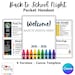 Editable Back to School Night Handout Canva Template | Meet the Teacher ...