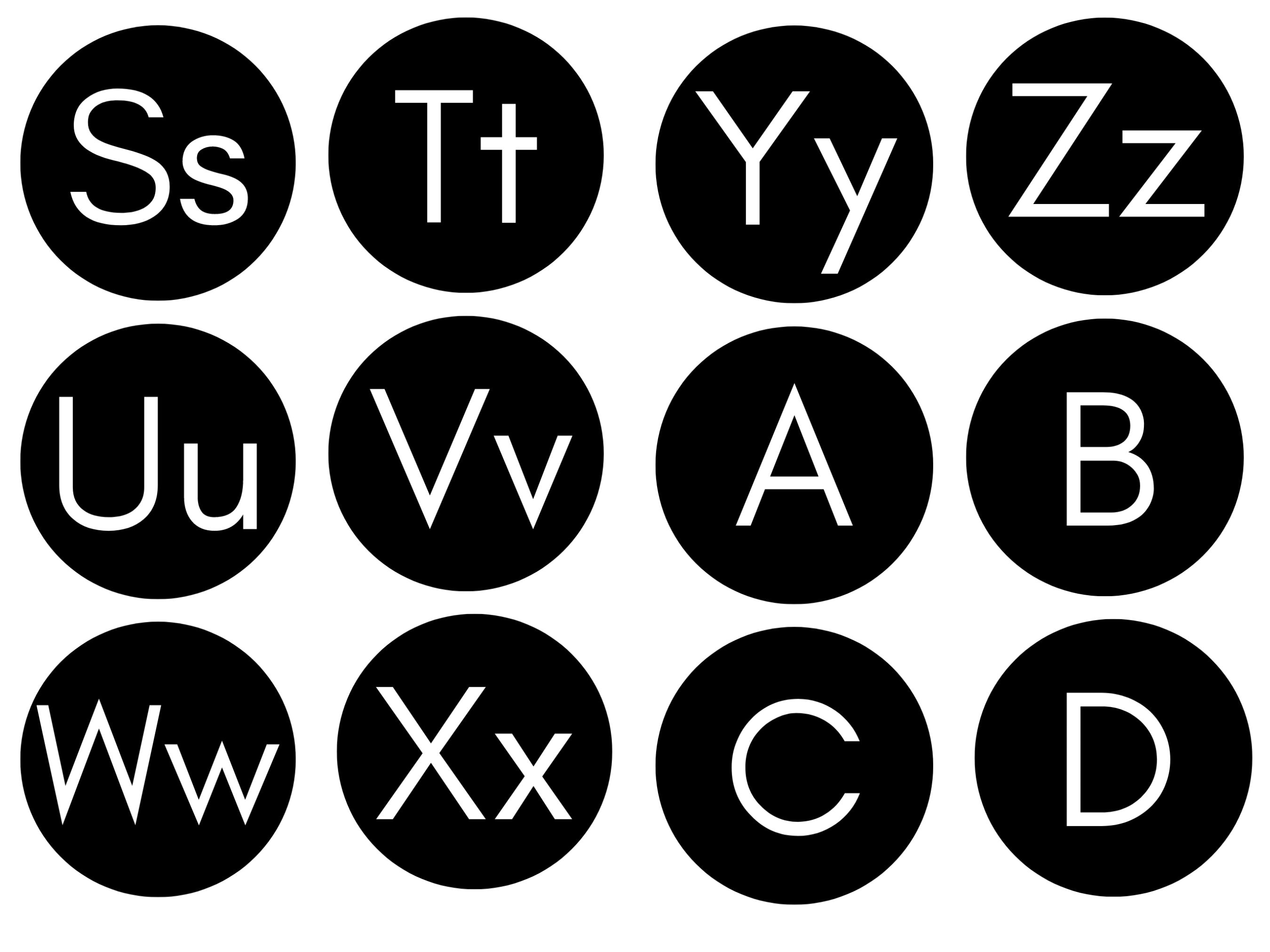 Alphabet Circles - SVG, PNG, PDF - Teacher - Classroom - Back to School ...