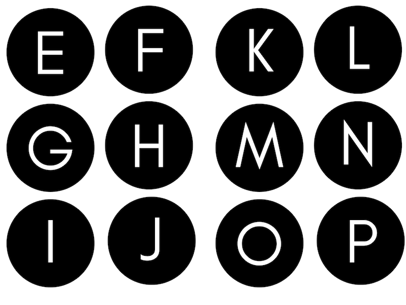 Alphabet Circles - SVG, PNG, PDF - Teacher - Classroom - Back to School ...