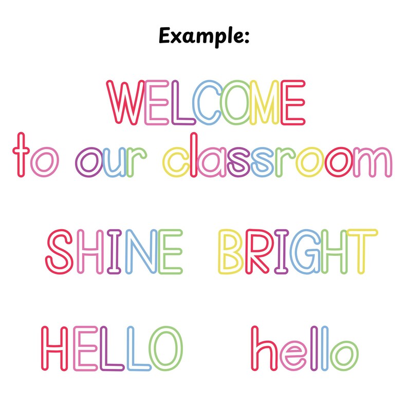 Bulletin Board Letters Printable | A-Z Capital and Lowercase | PDF Cut ...