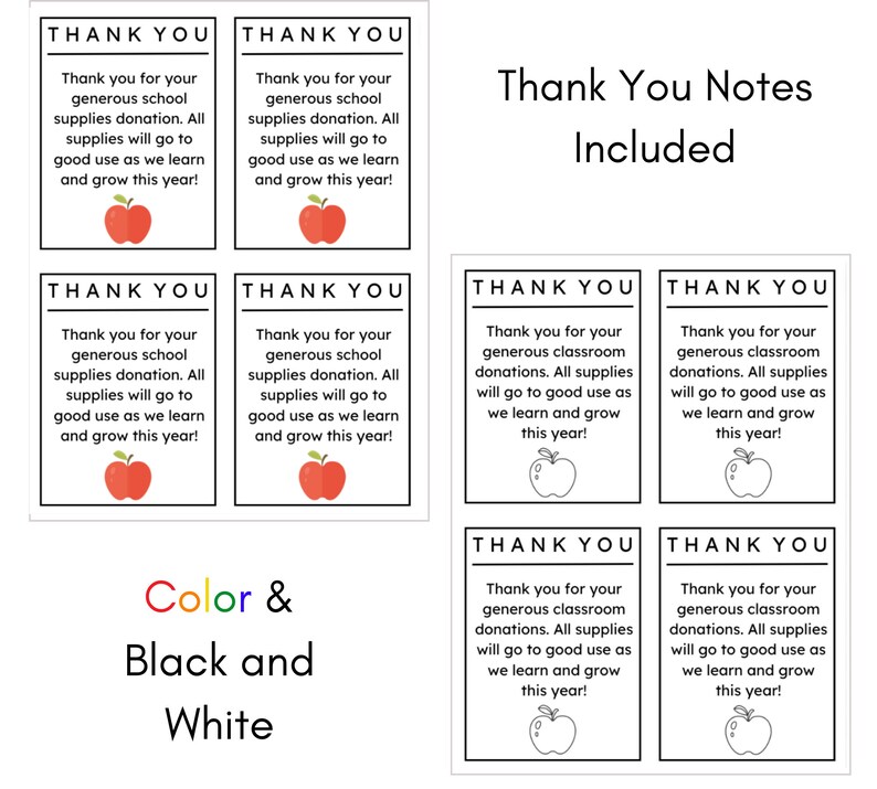 School Supplies List - Editable for Google Slides - Easy to Edit - Back ...