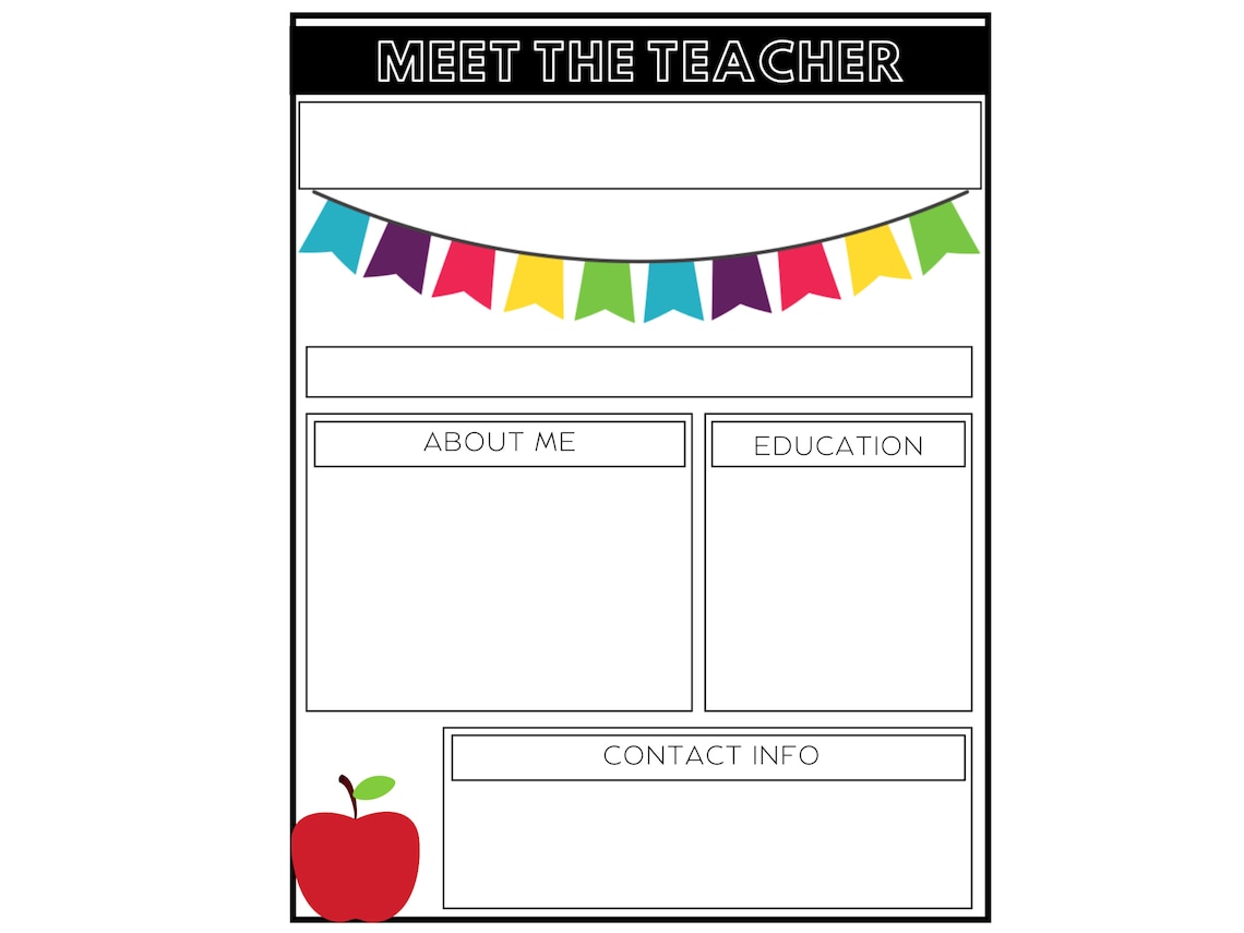 Editable Meet the Teacher Template for Google Slides - Back to School ...