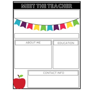 Editable Meet the Teacher Template for Google Slides - Back to School ...