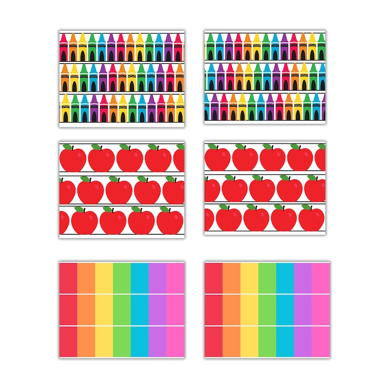 Printable Bulletin Board Borders PDF | Rainbow Classroom Decor ...