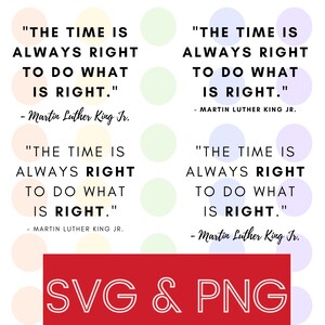 Martin Luther King Jr. Quote - MLK SVG and PNG, Teacher, Education, T ...