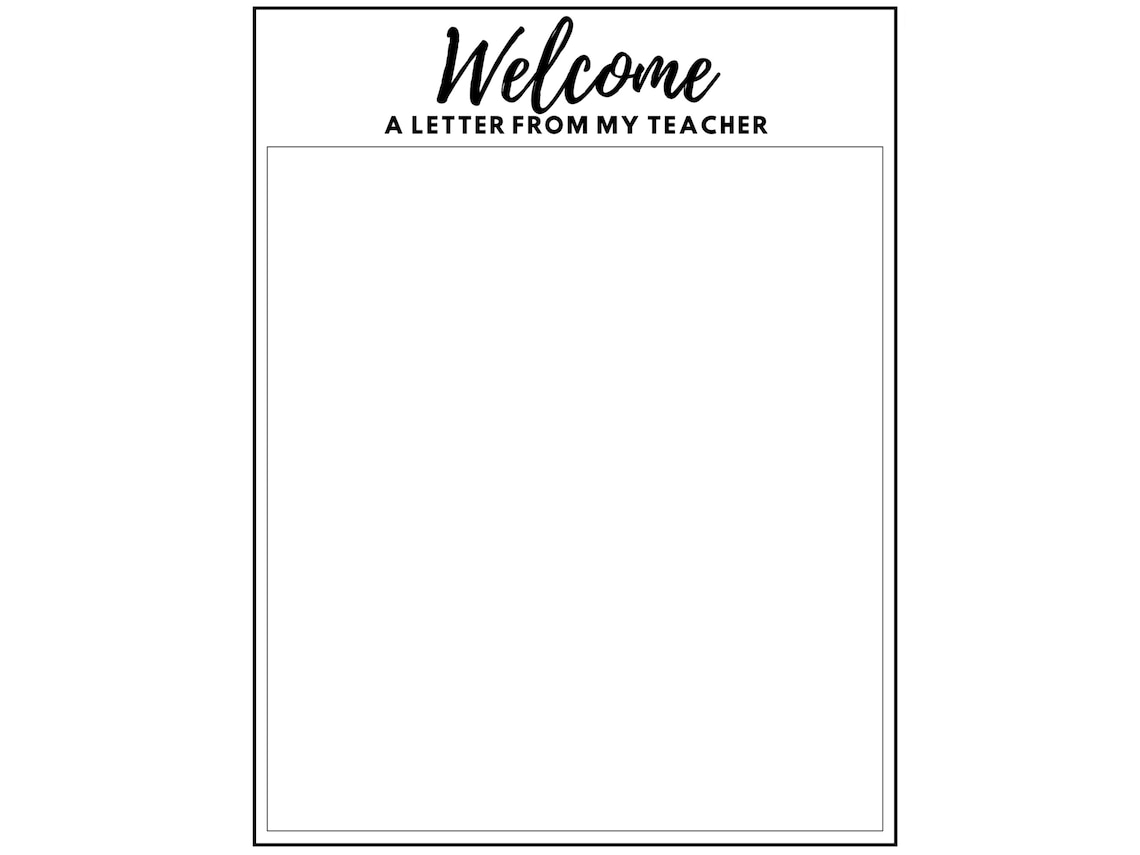 Editable Welcome Letter Template - Back to School - Google Slides ...