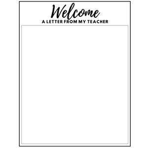 Editable Welcome Letter Template - Back to School - Google Slides ...