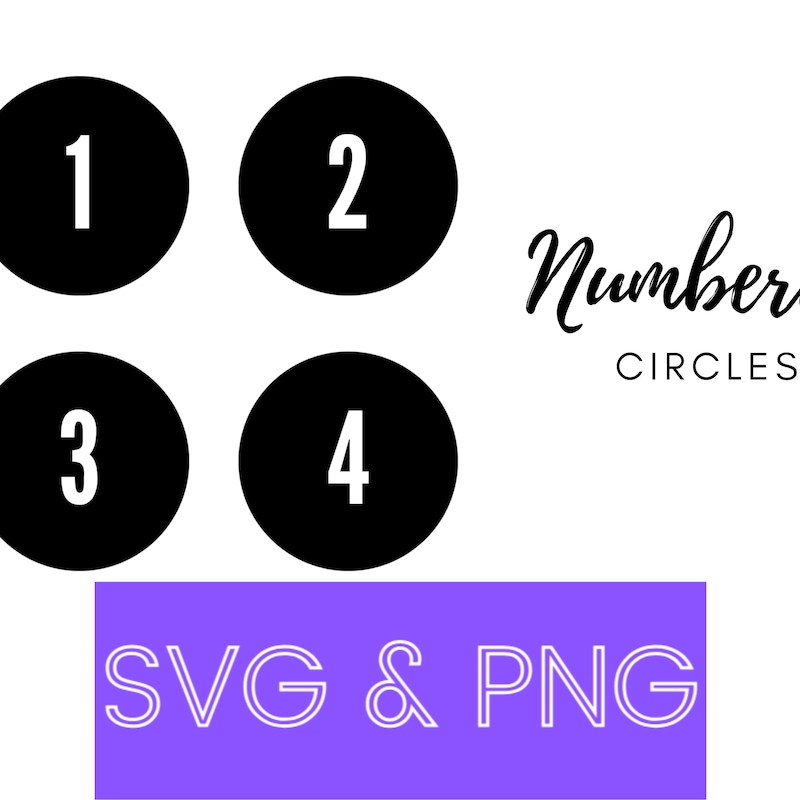 Circle Number Stickers Svg - Etsy UK