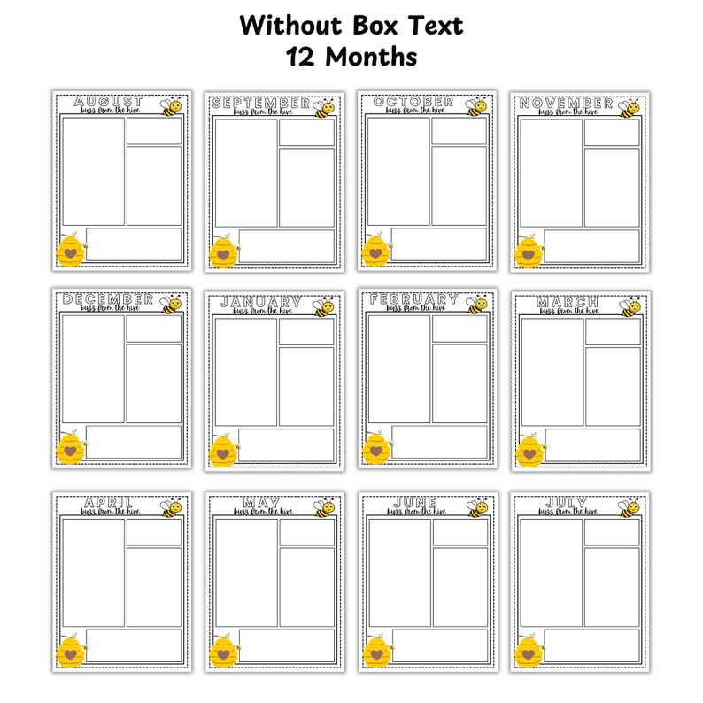 Bee Themed Classroom Newsletter Template | Editable Weekly or Monthly ...