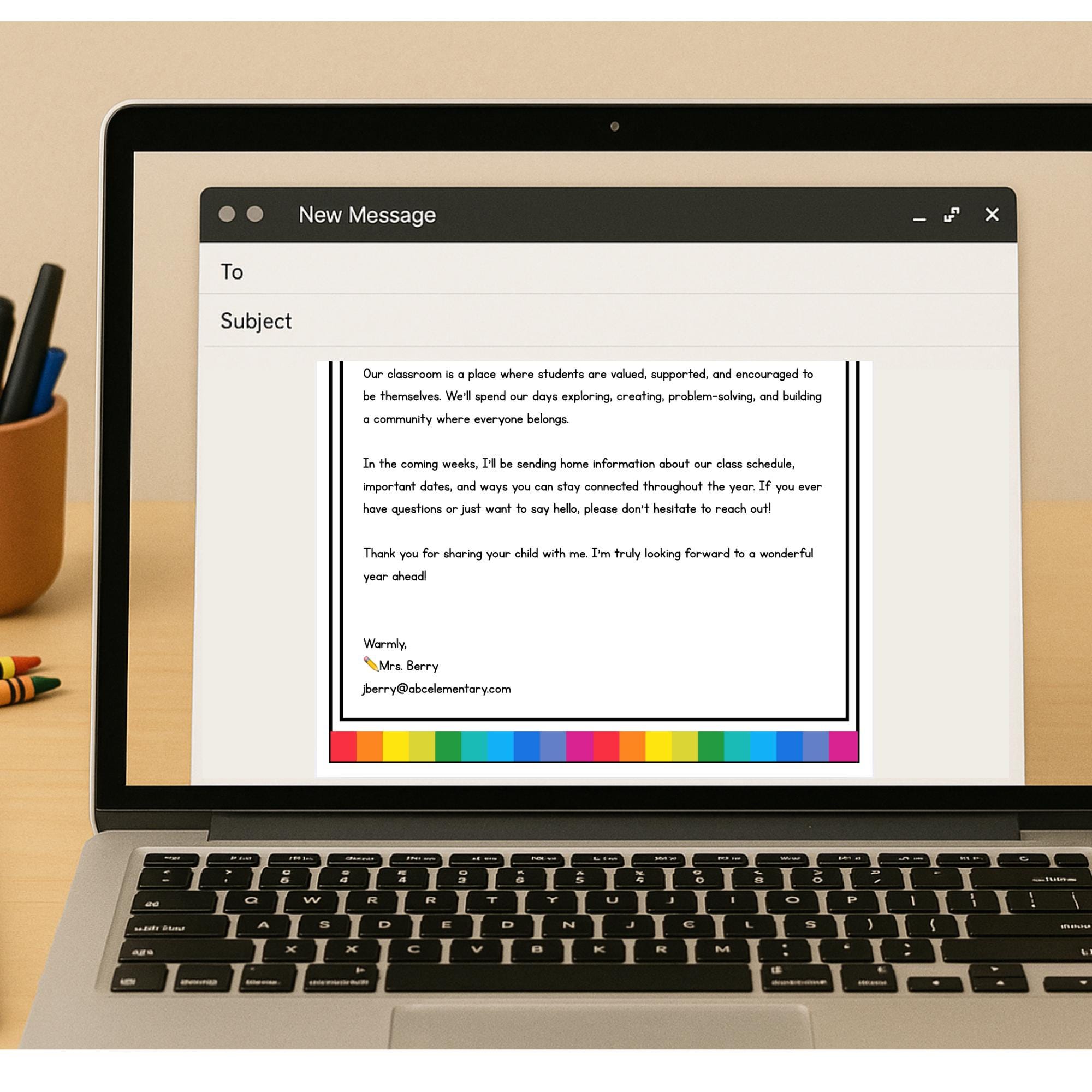 Editable Welcome Letter Template for Teachers | 14 Versions for Pre-k ...